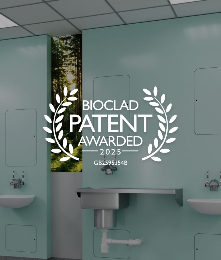 Hygienic cladding products for walls, floors and doors